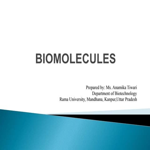 BIOMOLECULES | PPTX