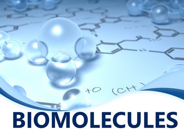 BIOMOLECULES lesson for grade 10 students | PPTX