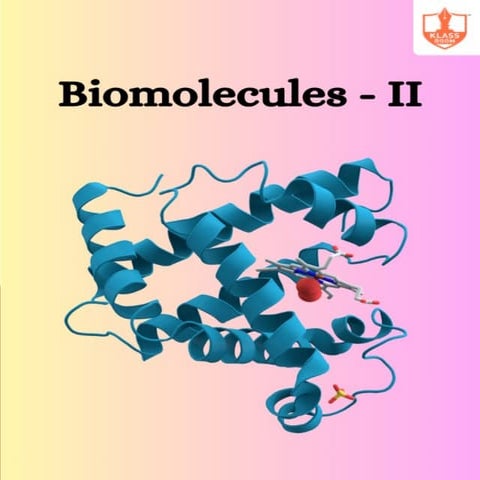 Biomolecules (12 th chemistry) | PPTX