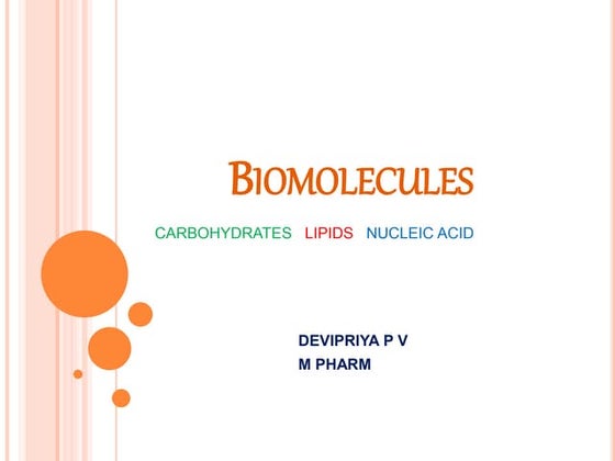 Biomolecules | PPT