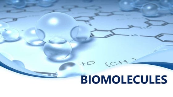 BIOMOLECULES lesson for grade 10 students | PPTX