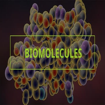 Biomolecules Class 11 Botany Presentation (Strictly according to NCERT ...