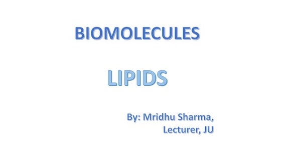 Phospholipids | PPTX