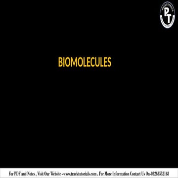 BIOMOLECULES PPT.pptx............................... | PPT