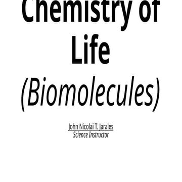 Biomolecules Pre-Test (Carbohydrates, Lipids, proteins & nucleic acids ...