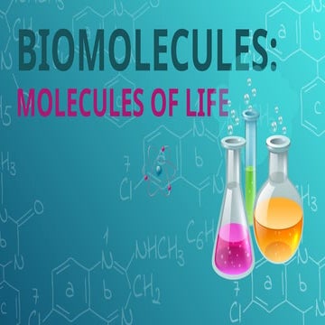 Biomolecules carbohydrates, lipids, nucleic acid | PPTX