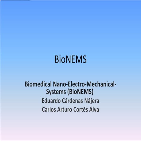 mems and nems | PPTX