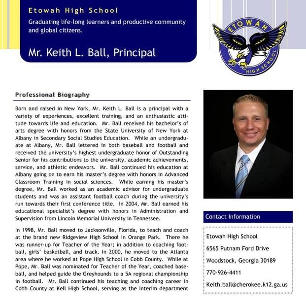 Mr. Keith L. Ball, Principal | PDF