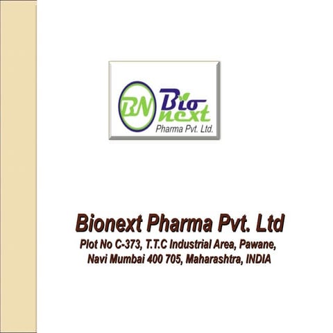 Bionext pharma | PPT