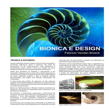 Bionica e design vanden broeck | PDF