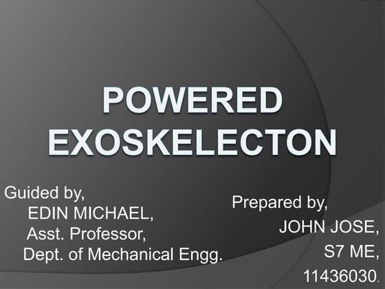 Exoskeleton | PPT