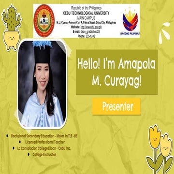 A SAMPLE BIONOTE FOR DOCTOR IN DEVELOPMENT OF EDUCATION COURSE ...