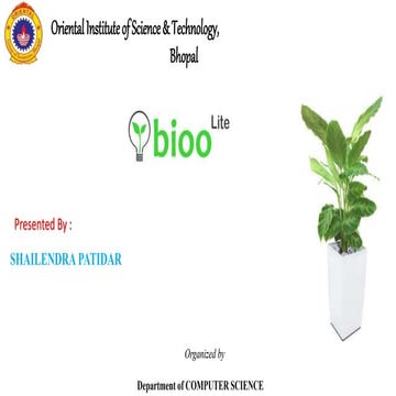 Bioo lite | PPT