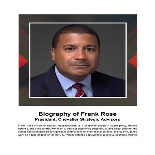 Biography of Frank Rose: Defense Expert | PDF