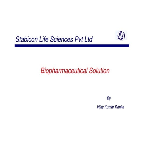 Biopharmaceutical | PPT