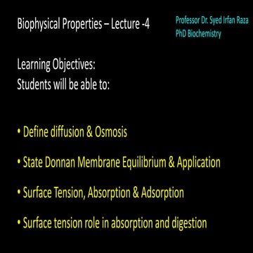 Biophysical Properties – Lecture -4.pptx