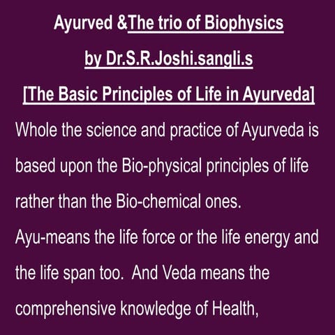 The Trio Of Biophysics By SR Joshi | PPT