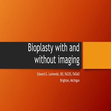 Bioplasty | PPT