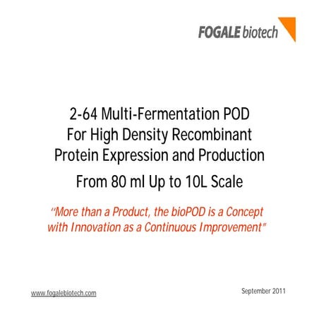 BioPod General Presentation | PDF