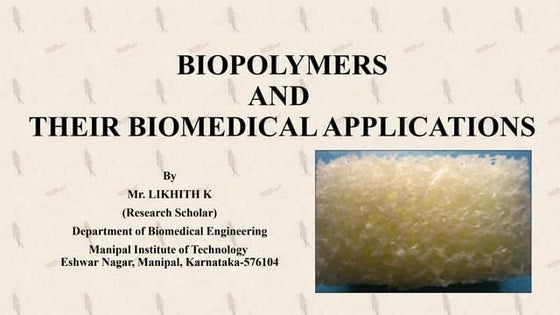 Biopolymers | PPTX