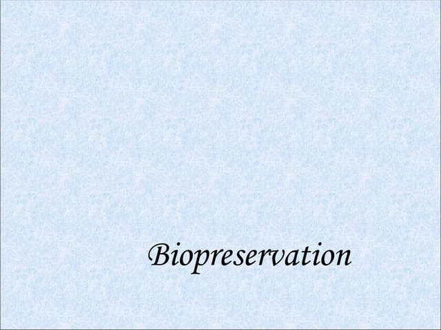 Principles and methods of food preservation | PPTX