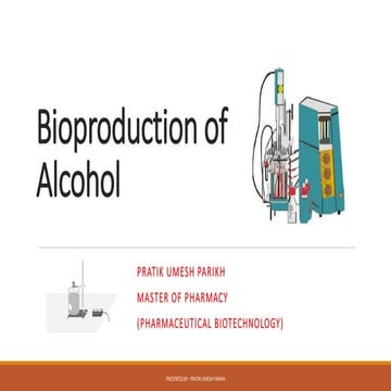 Bioproduction of Alcohol | PDF