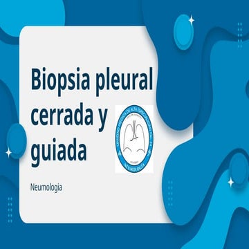 biopsia pleural, TECNICA, INDICACIONES Y CONTRAINDICACIONES | PPTX