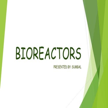 Bioreactors for bioremediation. | PPTX