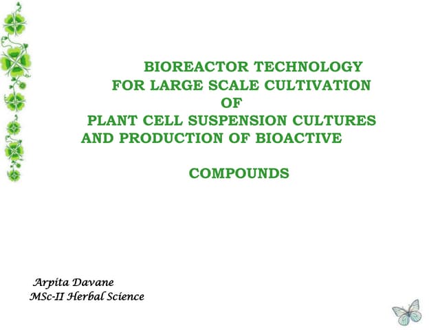 Bioreactors in tissue engineering | PPTX