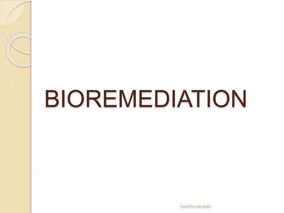 Bioremediation, principle and types | PPT