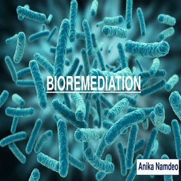 BIOREMEDIATION (Bioremediation is the use of living organisms (mainly ...