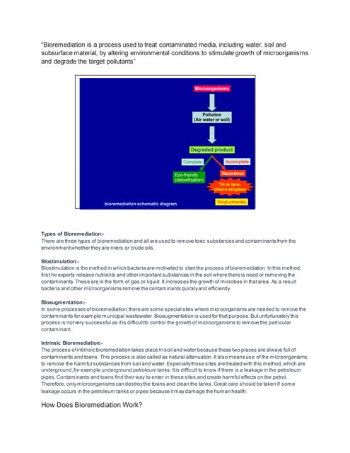 Bioremediation -Bioaugmentation and types .pptx