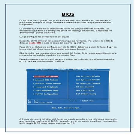 Practica taller bios setup | DOCX