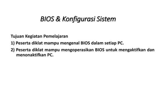 komponen komputer bios komputer basic input | PPT