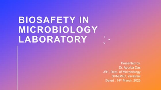 Biological Safety Cabinet | PPT