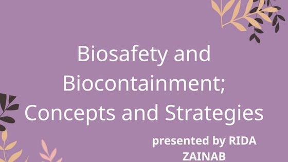 Module 1 Introduction to Biosafety and Biosecurity .pdf