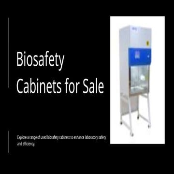 Premium Biosafety Cabinets for Sale – Protect Your Lab Environment | PPTX