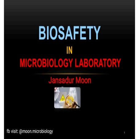 Biosafety of microbiology Lab | PPT