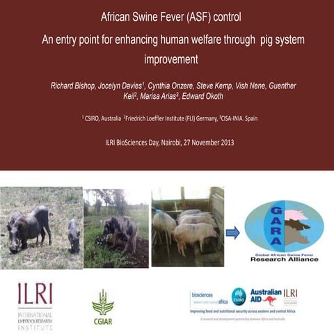 African Swine Fever (ASF) control: An entry point for enhancing human ...