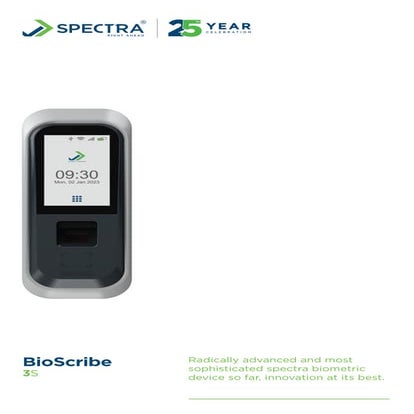BioScribe-3S Biometric Attendance Device | PDF