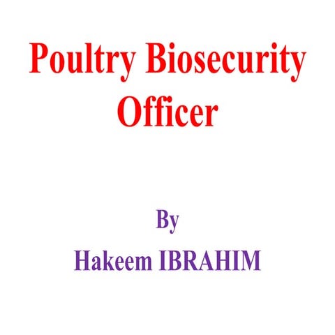 Biosecurity | PPTX