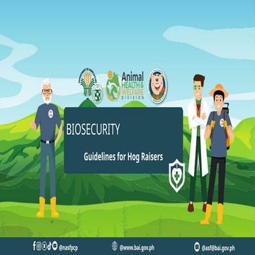 Comprehensive Biosecurity Guidelines for Hog Raisers to Prevent African ...