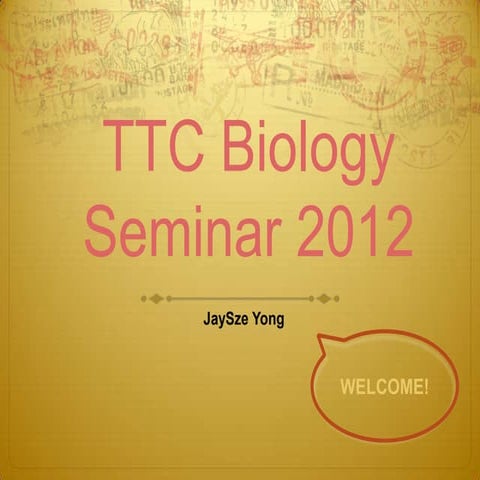 Bio seminar 2012 (with answers) | PPTX