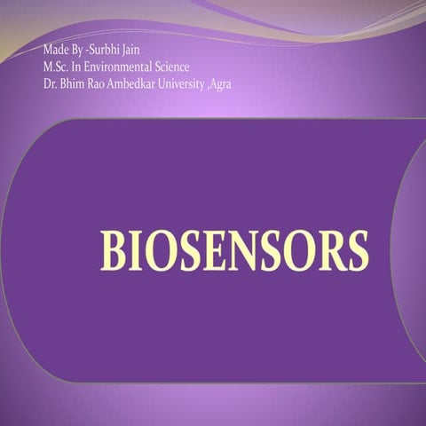 Biosensor | PPT
