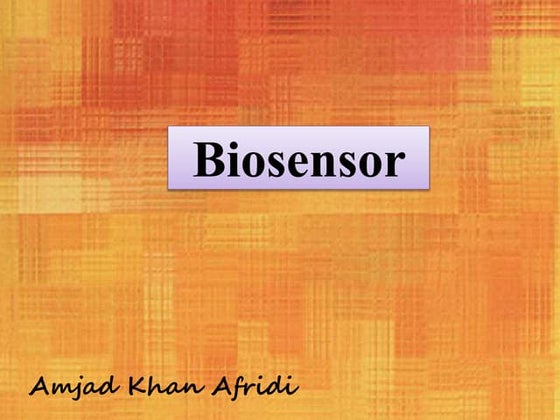 Biosensors | PPT