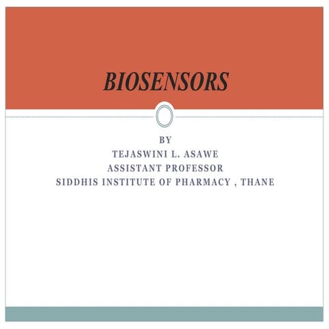 BIOSENSOR.pptx | Chemistry | Science