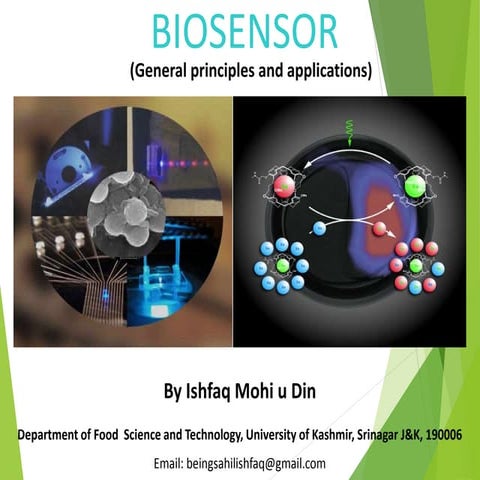 Biosensors: General Principles and Applications | PPT
