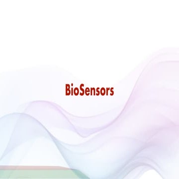 BioSensors.pdf CHOLESTROL GLUCOSE MONITORING | PDF