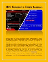 Bios Explained In Simple Language