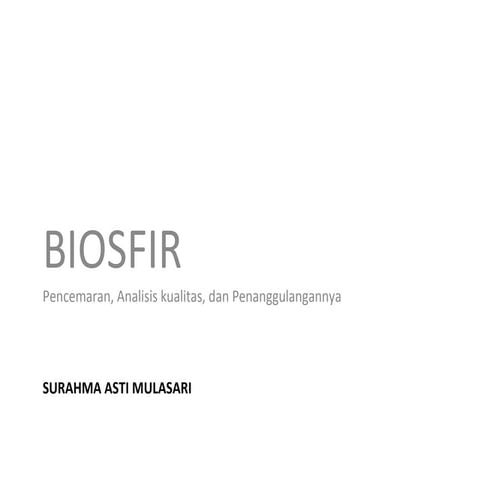Biosfer1 | PPT